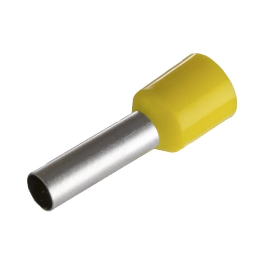 Sachet 50 embouts de cablage 6mm² jaune Sachet 50 embouts de cablage 6mm² jaune